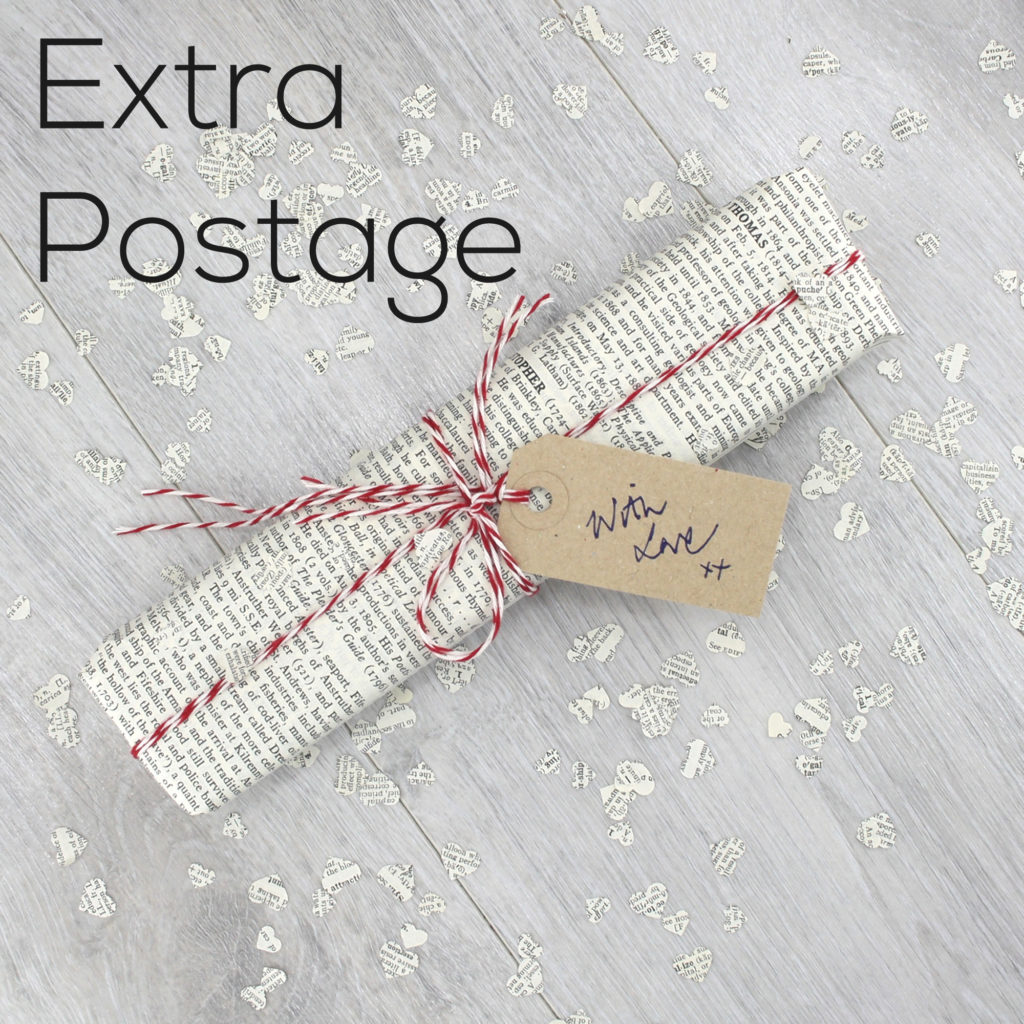 Extra postage charge - six0six design: Gifts for Book Lovers and Map ...